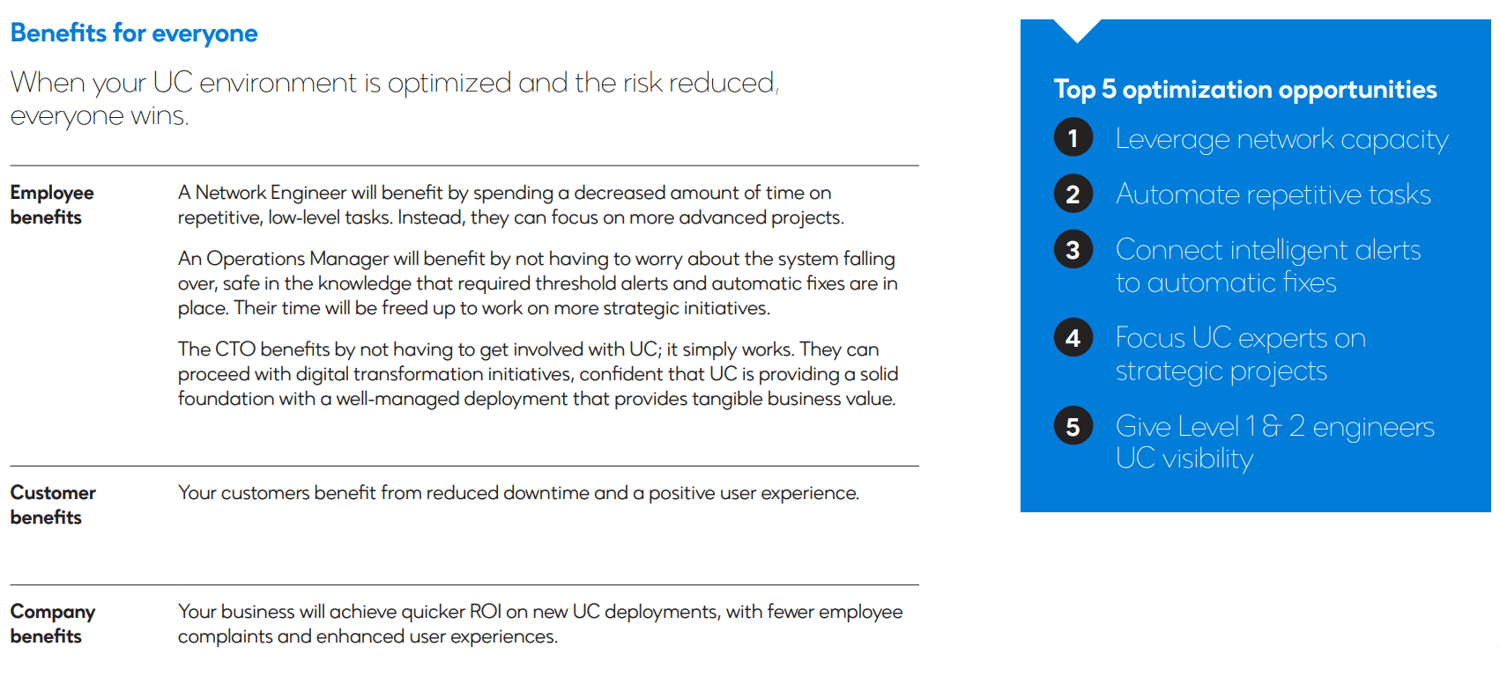 Unified Communications Management Best Practices Guide | IR
